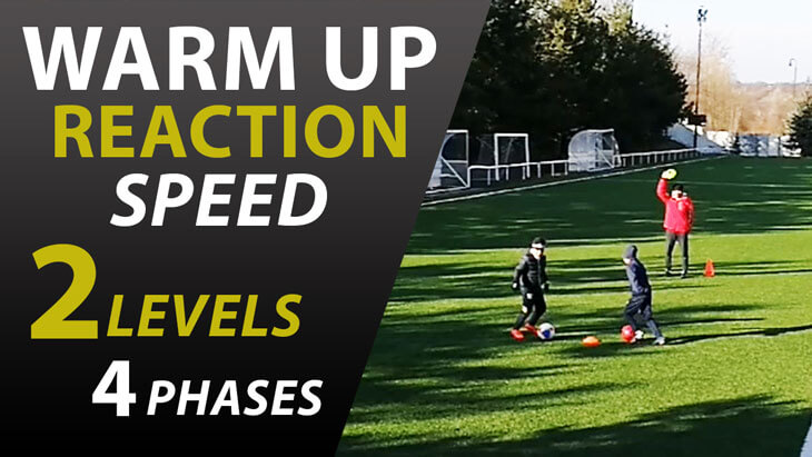 Footbal warm up for kids | Football reactions speed #5 - Football-Coach.eu