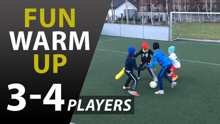 Fun warm-up without a ball for 3 or 4 players #9 - Football-Coach.eu